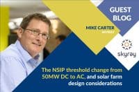 The NSIP threshold change and solar farm design considerations